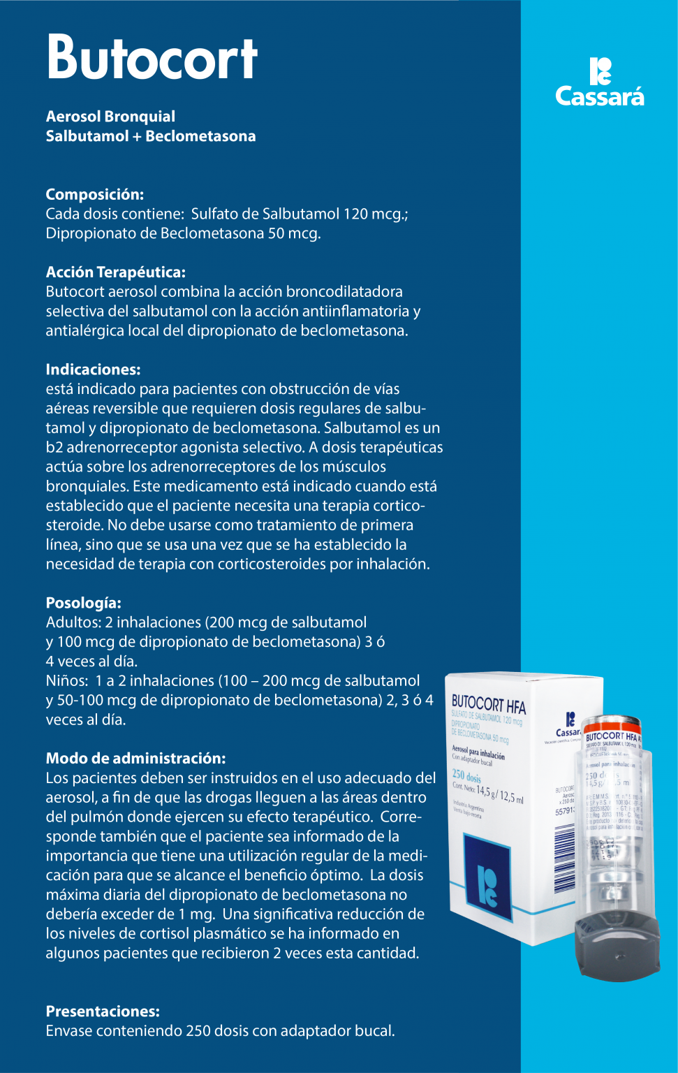 Butocort - Laboratorio Pablo Cassará Guatemala