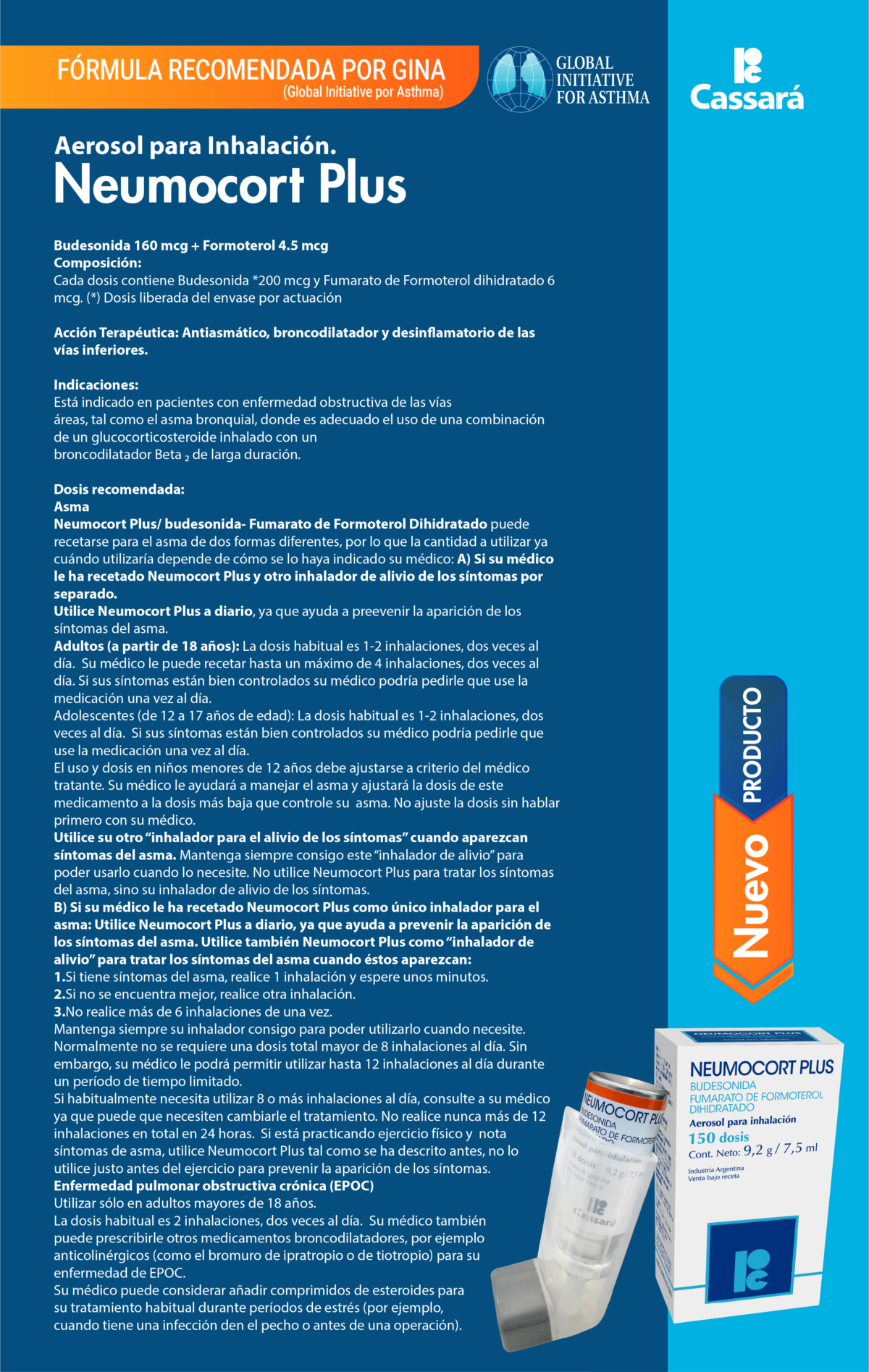 Neumocort Plus - Laboratorio Pablo Cassará Guatemala